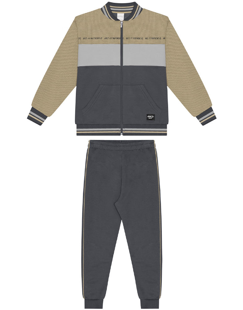 Conjunto Alakazoo Juvenil Menino Inverno com Estampa Escrita 12/16 ...