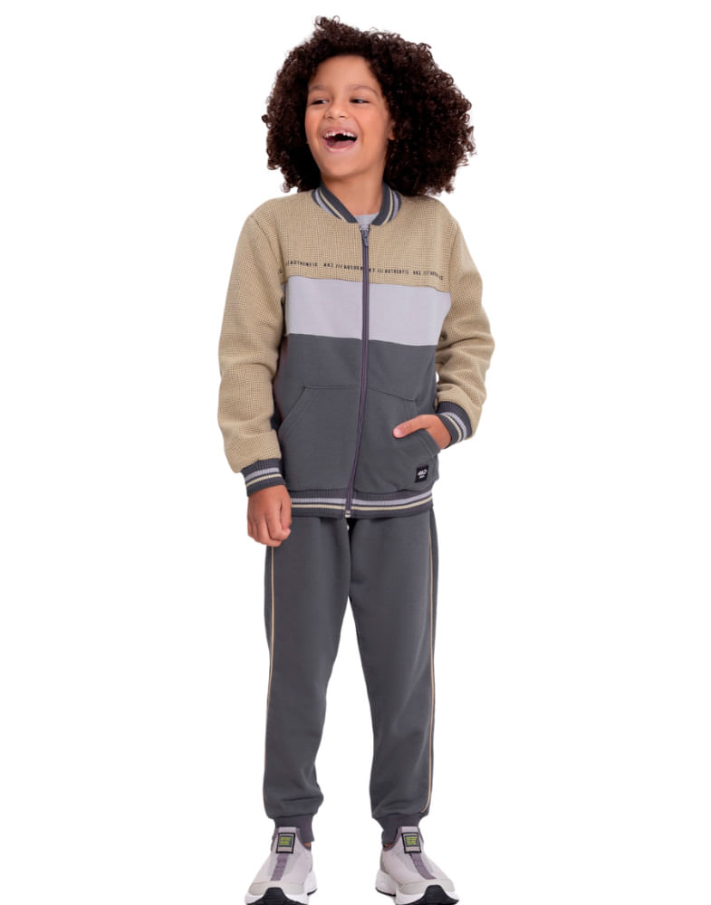 Conjunto Alakazoo Juvenil Menino Inverno com Estampa Escrita 12/16 ...